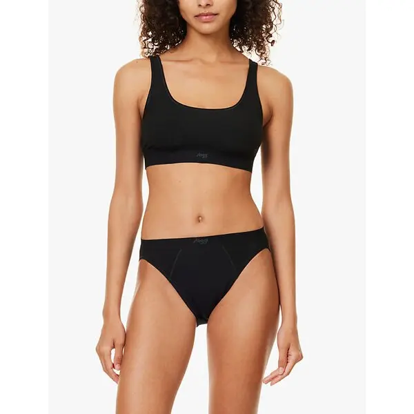 SLOGGI Ever Ease Scoop-neck Stretch-cotton Bralette