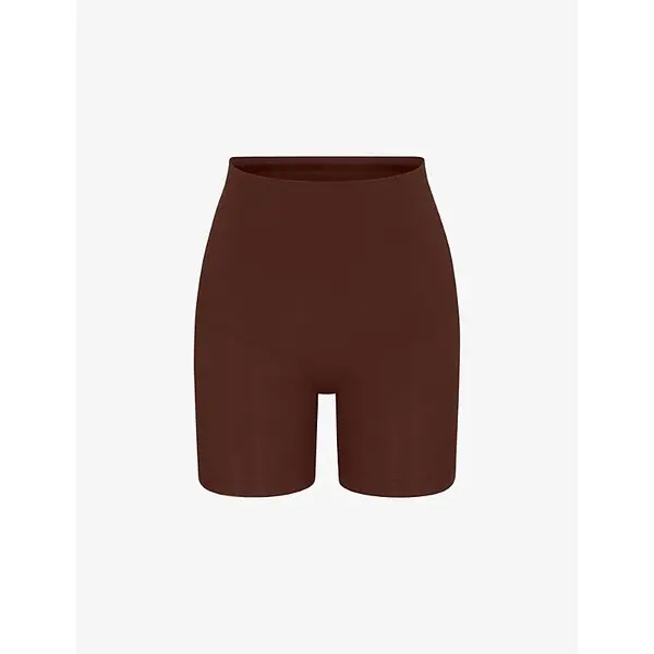 SKIMS Sculpt Fitted Stretch-woven Shorts - Cocoa
