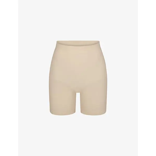 SKIMS Sculpt Fitted Stretch-woven Shorts - Sand