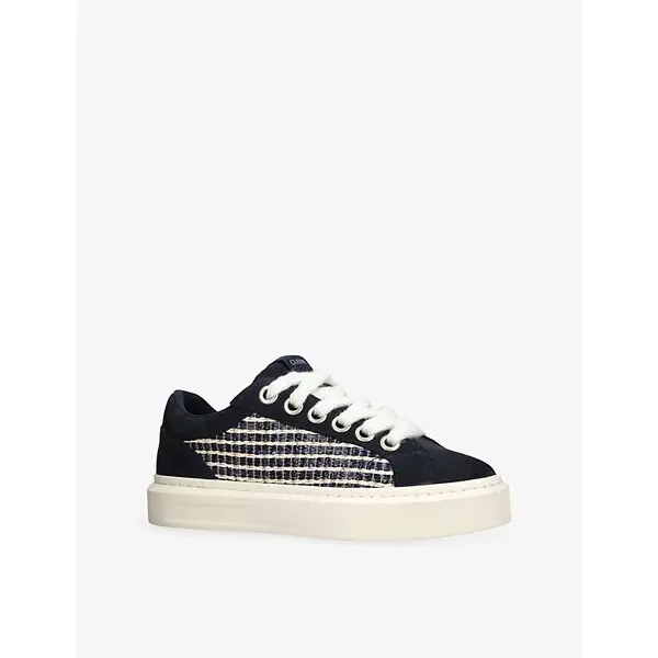 CLEENS Ace Embroidered Suede Trainers