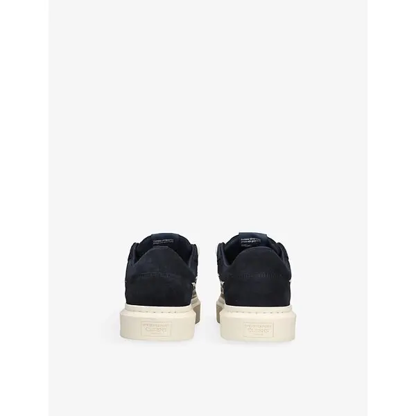 CLEENS Ace Embroidered Suede Trainers
