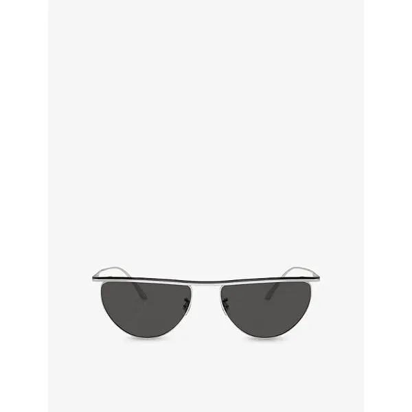 Oliver Spencer Round-frame Metal Sunglasses - Silver