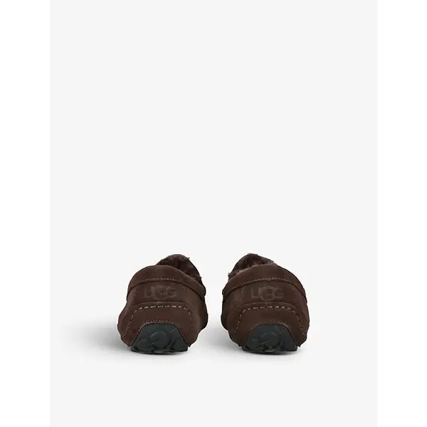 UGG Ascot Logo-embroidered Slippers - Brown/oth