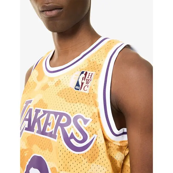 A BATHING APE Nba Lakers Camouflage-print Mesh Jersey