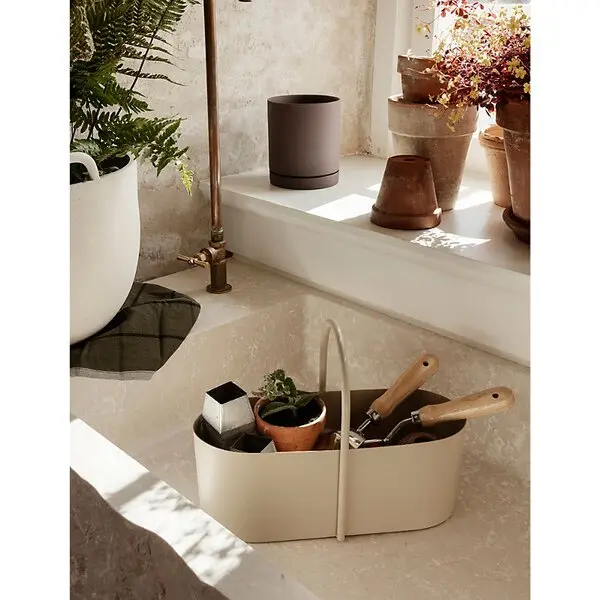 FERM LIVING Grib Powder-coated Metal Toolbox - Cashmere