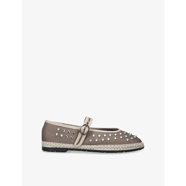 FLABELUS Mae Woven Mary Jane Flats