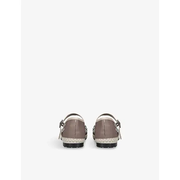 FLABELUS Mae Woven Mary Jane Flats