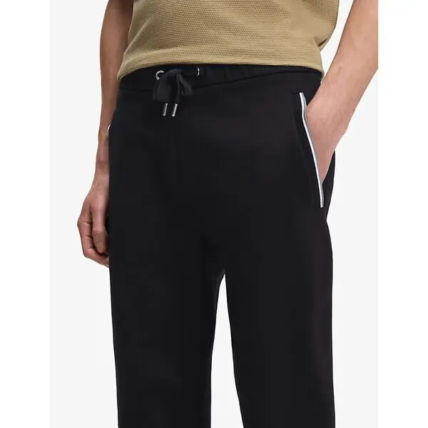 BOSS Drawstring-waist Cotton-jersey Jogging Bottoms