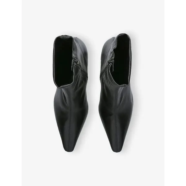 JUDE Cave Leather Heeled Ankle Boots