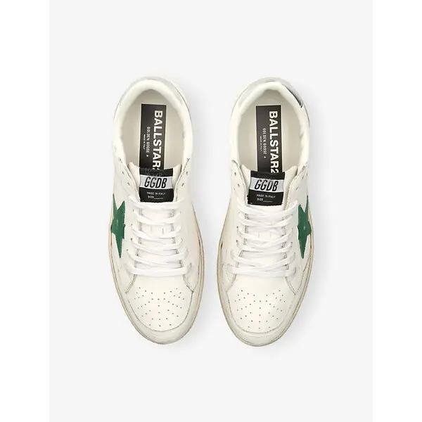 GOLDEN GOOSE Ballstar 2 Logo-print Leather Low-top Trainers - White/oth
