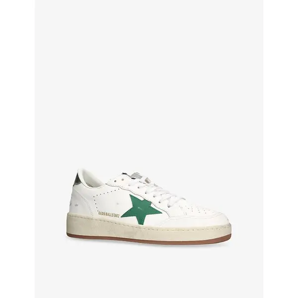 GOLDEN GOOSE Ballstar 2 Logo-print Leather Low-top Trainers - White/oth