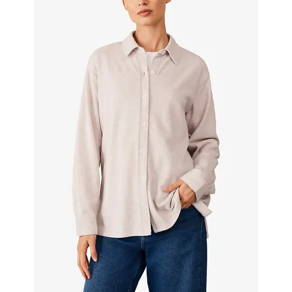 THE WHITE COMPANY Cotton-blend Jersey Shirt