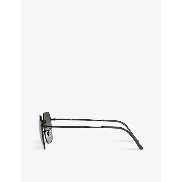 Ray-ban Hexagonal-frame Metal Sunglasses - Black