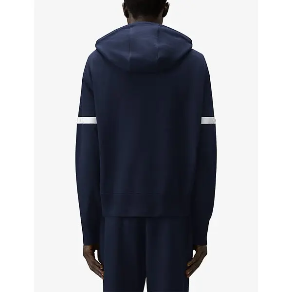 THOM BROWNE X ASICS Logo-patch Oversized Hoodie