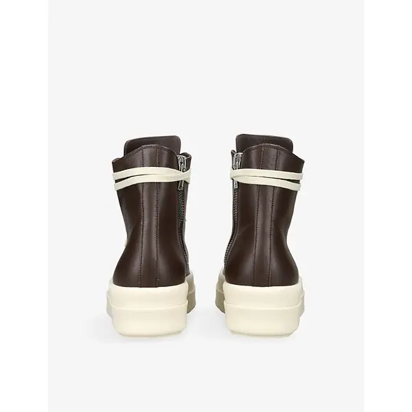 Rick Owens Ramone Bumper High Leather Trainers