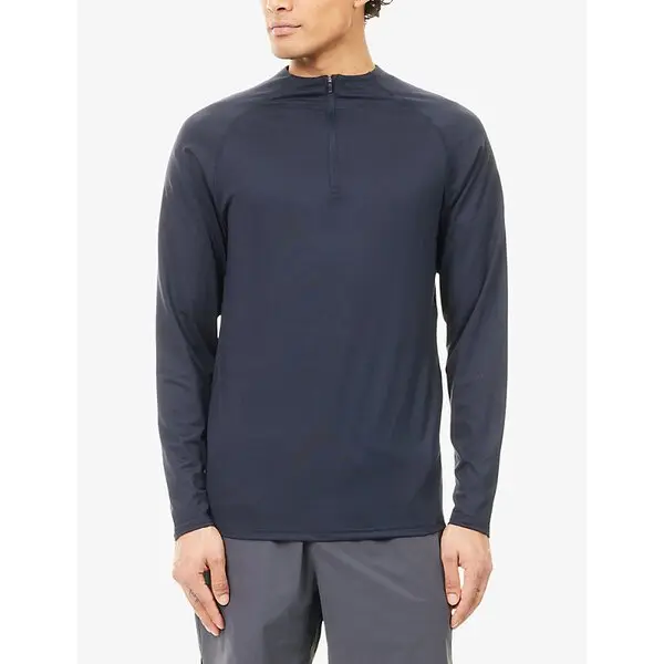 CONDITION Quarter Zip Stretch-woven Top