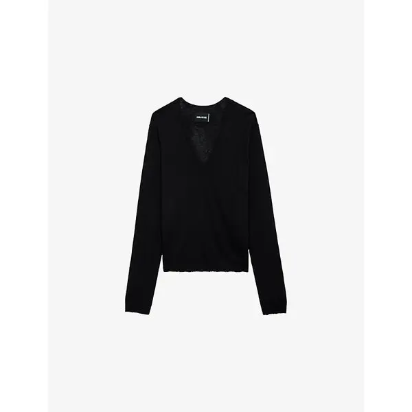Zadig&Voltaire Cashmere V-neck Jumper - Noir