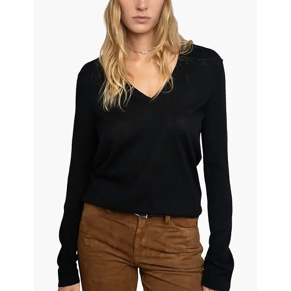Zadig&Voltaire Cashmere V-neck Jumper - Noir