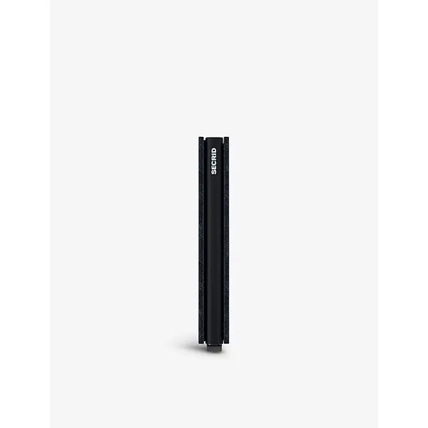 SECRID Slimwallet Matte Leather And Aluminium Cardholder - Black