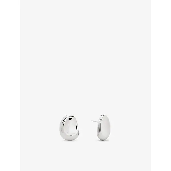 Monica Vinader Aria Bold Stud Earrings - Silver
