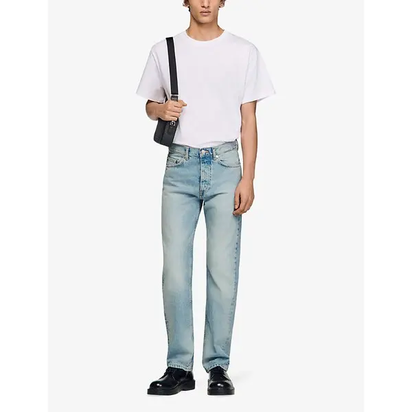 Sandro Regular-fit Mid-rise Straight Leg Jeans