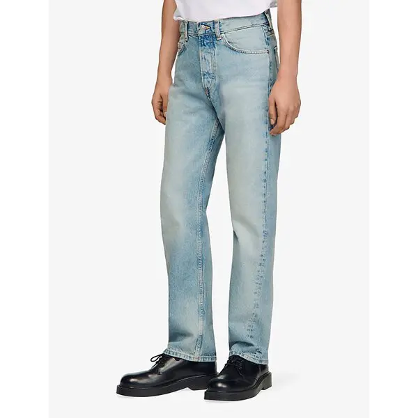 Sandro Regular-fit Mid-rise Straight Leg Jeans