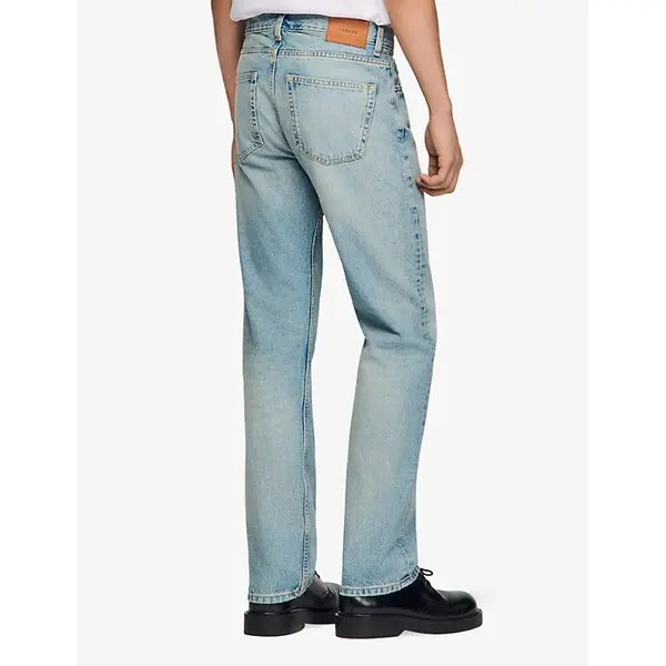 Sandro Regular-fit Mid-rise Straight Leg Jeans