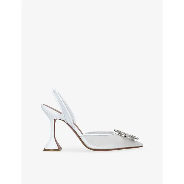 Amina Muaddi Begum 95 Mesh Slingbacks