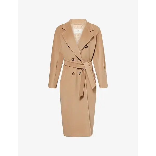 Max Mara Madame Double-breasted Wool And Cashmere-blend Coat