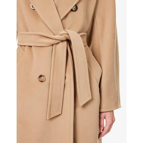 Max Mara Madame Double-breasted Wool And Cashmere-blend Coat