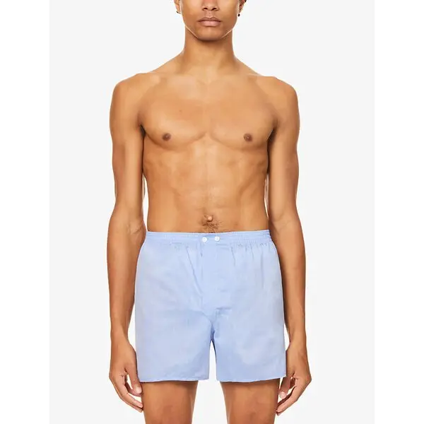 Derek Rose Amalfi Batiste Relaxed-fit Cotton Woven Boxer Shorts