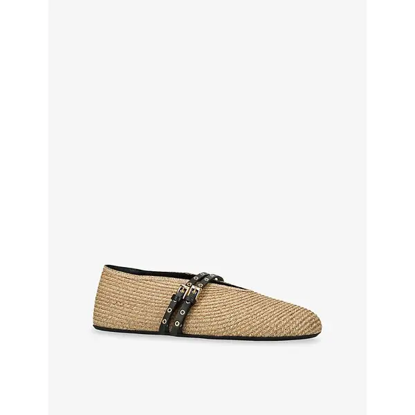 Alaïa Woven Ballerina Flats
