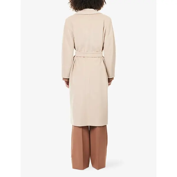 Max Mara Madame Belted Wool And Cashmere Coat