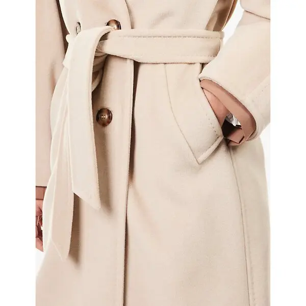 Max Mara Madame Belted Wool And Cashmere Coat