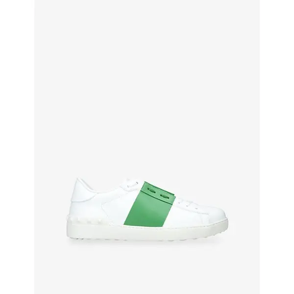 Valentino Garavani Open Leather Trainers - White/oth