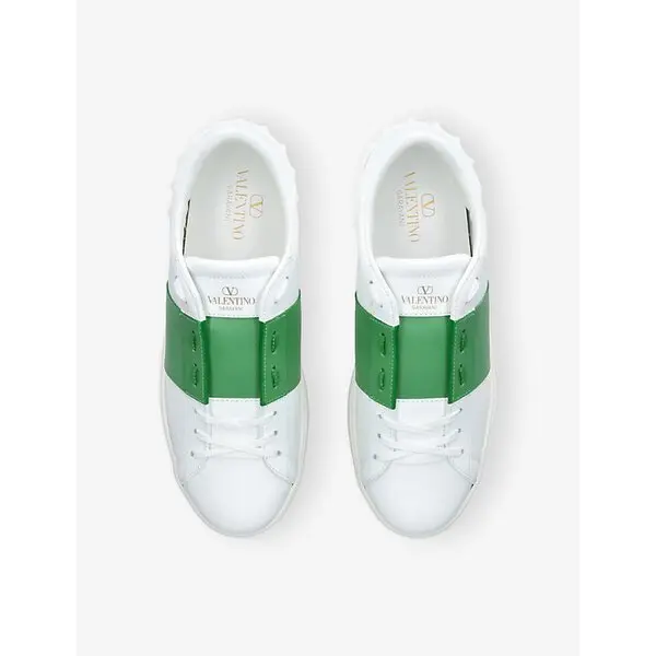 Valentino Garavani Open Leather Trainers - White/oth