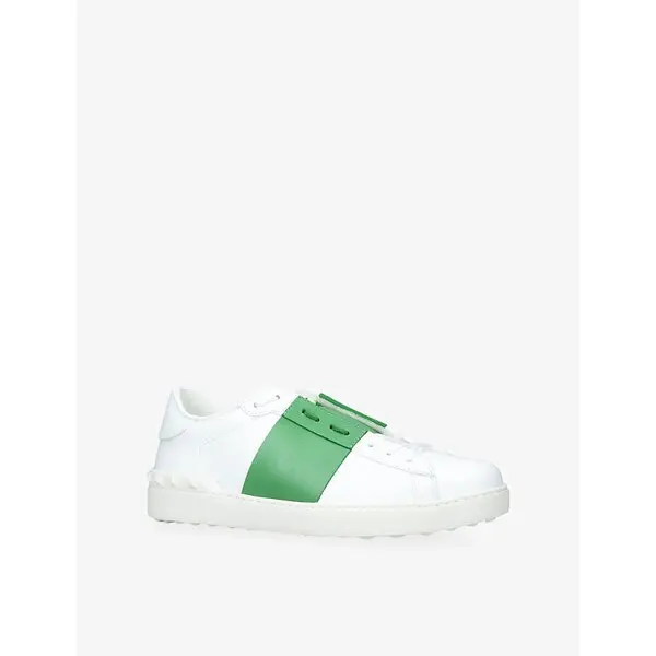 Valentino Garavani Open Leather Trainers - White/oth