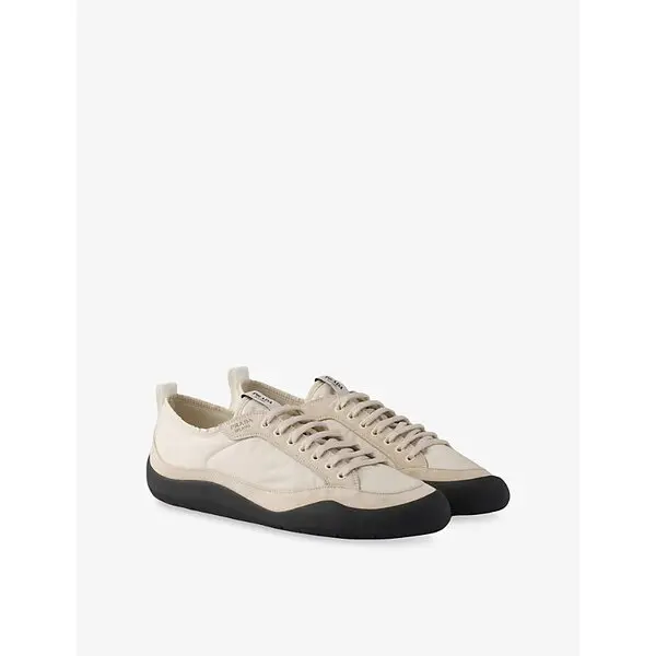 Prada Speedrock Re-nylon And Suede Trainers - Neutral