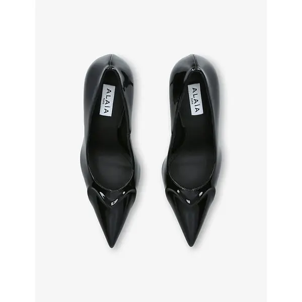 Alaïa Le Cœur 90 Patent Leather Pumps
