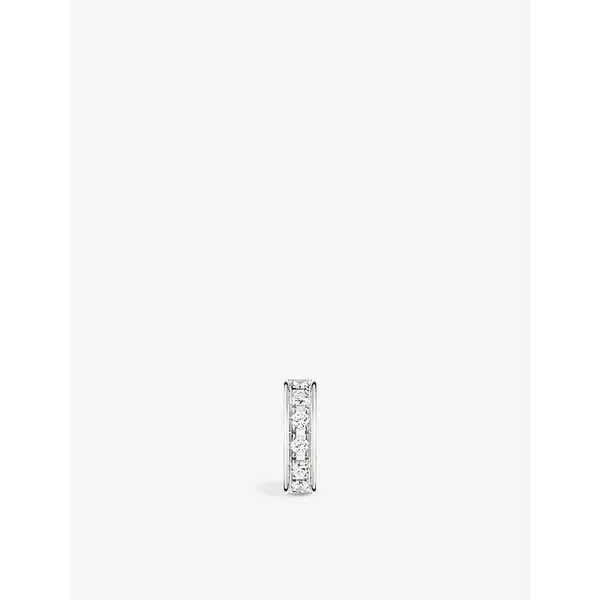 Boucheron Quatre Radiant Edition 18ct White-gold And Diamond Clip-on Earring - Silver