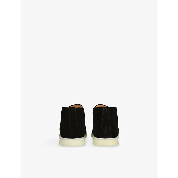 AURELIEN City Suede Loafers - Black