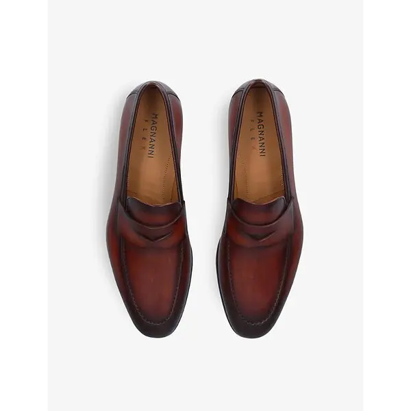 Magnanni Delos Leather Loafers - Tan