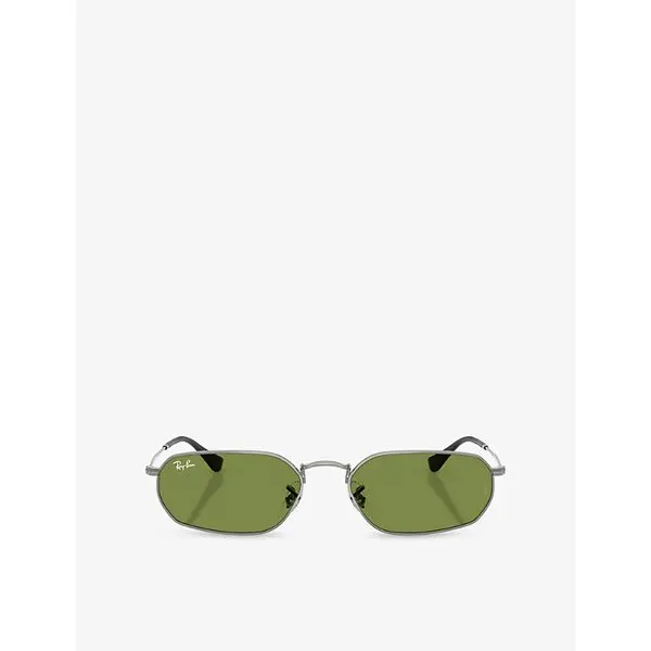 Ray-ban Irregular Metal Sunglasses - Silver