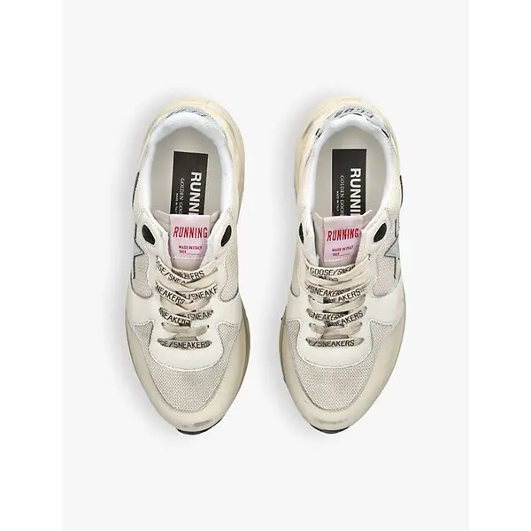 GOLDEN GOOSE Running Sole Suede And Mesh Low-top Trainers