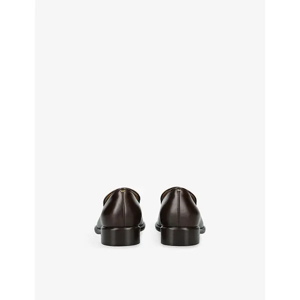 Khaite Miles Leather Loafers