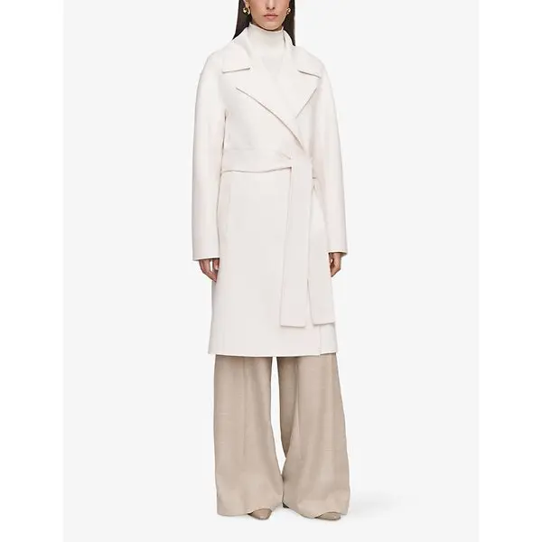 JOSEPH Costana Double-faced Wool And Cashmere Coat - Ivory