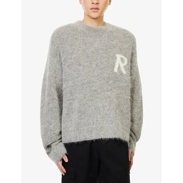 REPRESENT Logo-print Alpaca-blend Jumper