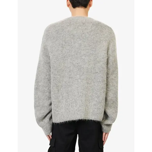 REPRESENT Logo-print Alpaca-blend Jumper