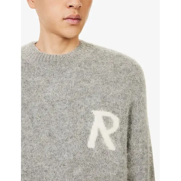 REPRESENT Logo-print Alpaca-blend Jumper