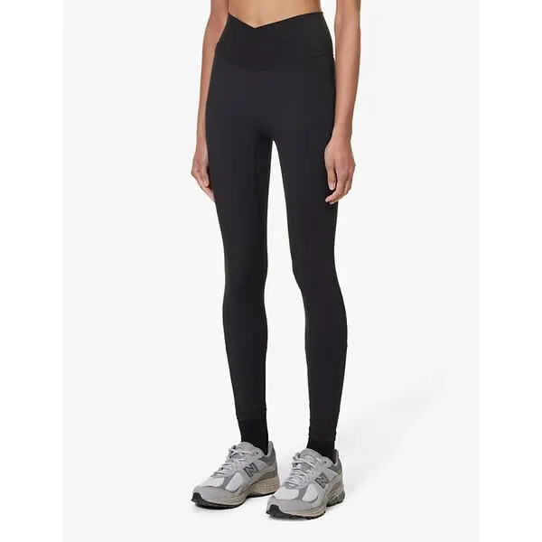 ADANOLA Ultimate Wrap-over Workout Leggings - Black